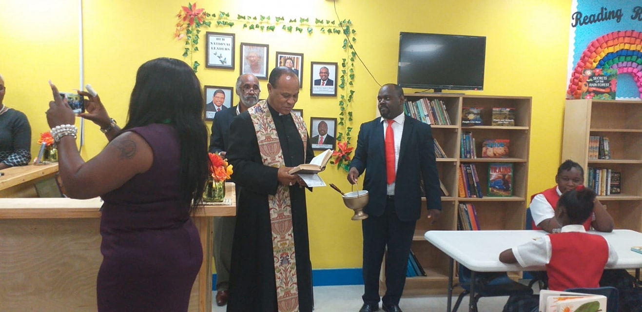 A newly transformed library was today opened at Stephen Dillet Primary ...