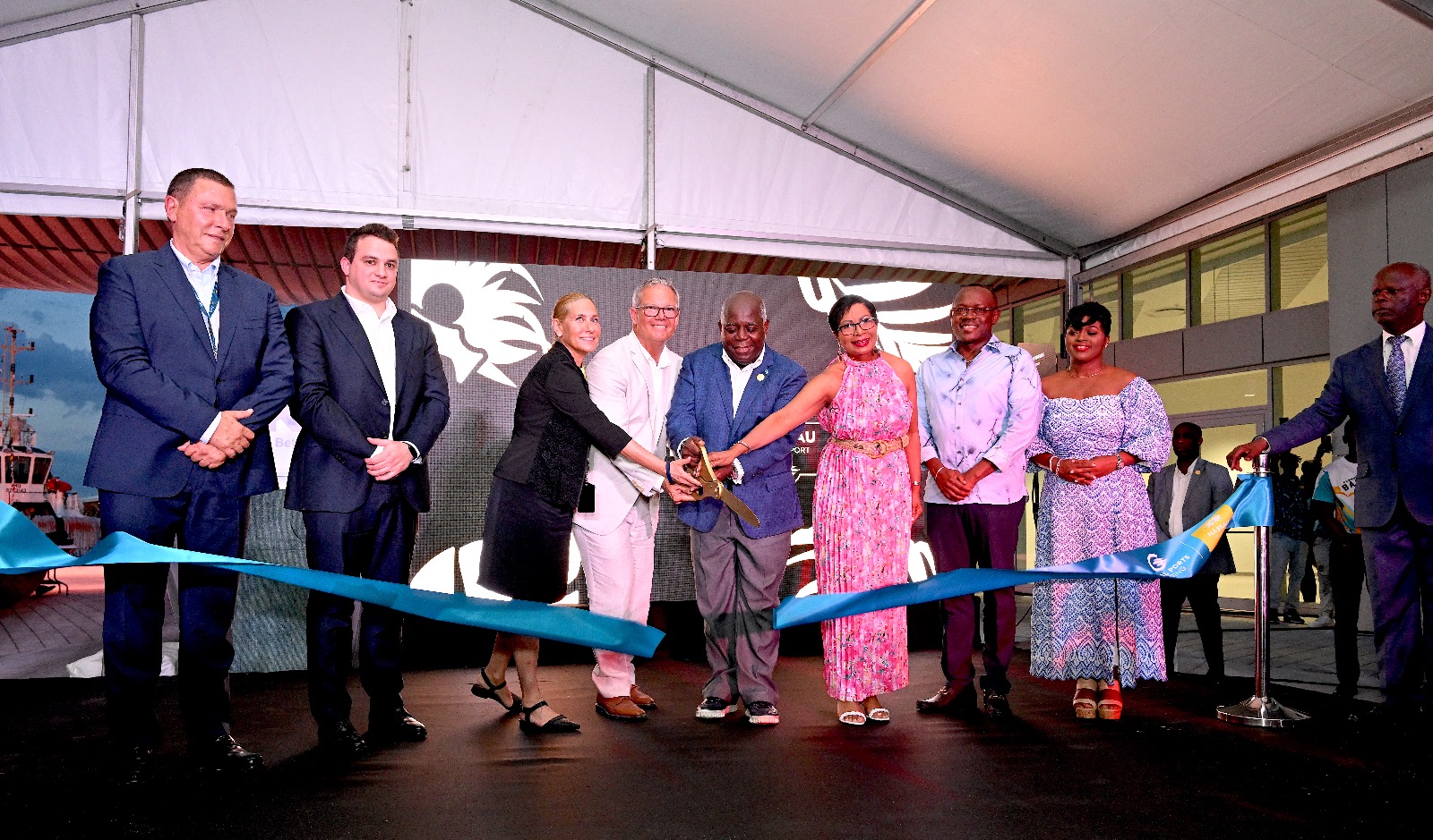 Prime Minister Philip "Brave" Davis Celebrates Opening of New Cruise ...